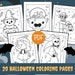 Halloween Coloring Book for Kids Cute Halloween Page to Color - Etsy