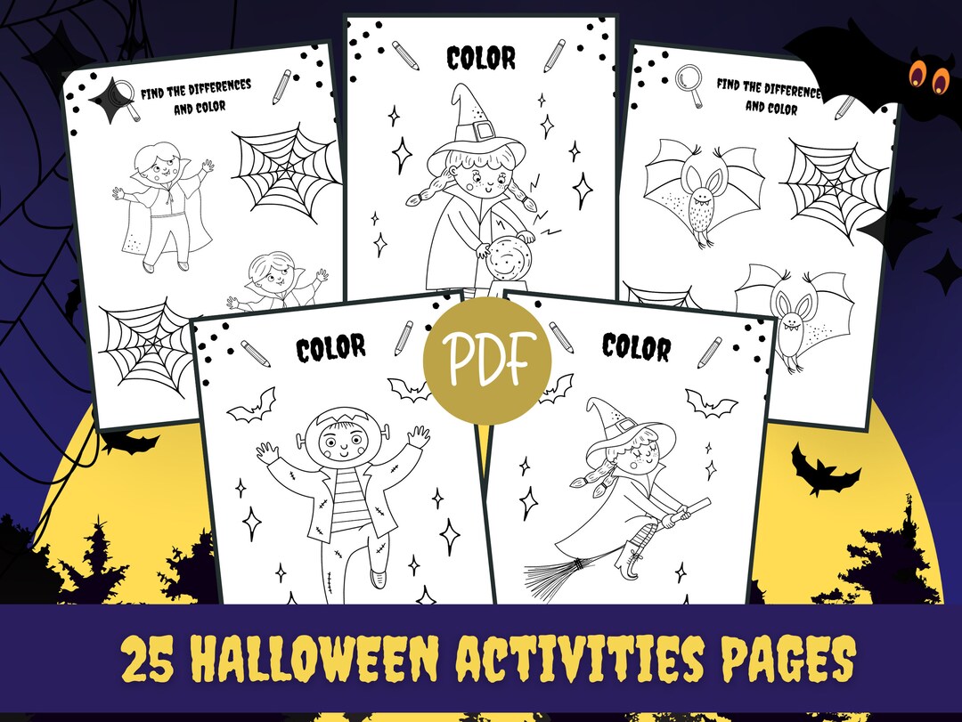 Halloween Activities Pages for Kids | Cute Halloween Pages to Color, I ...