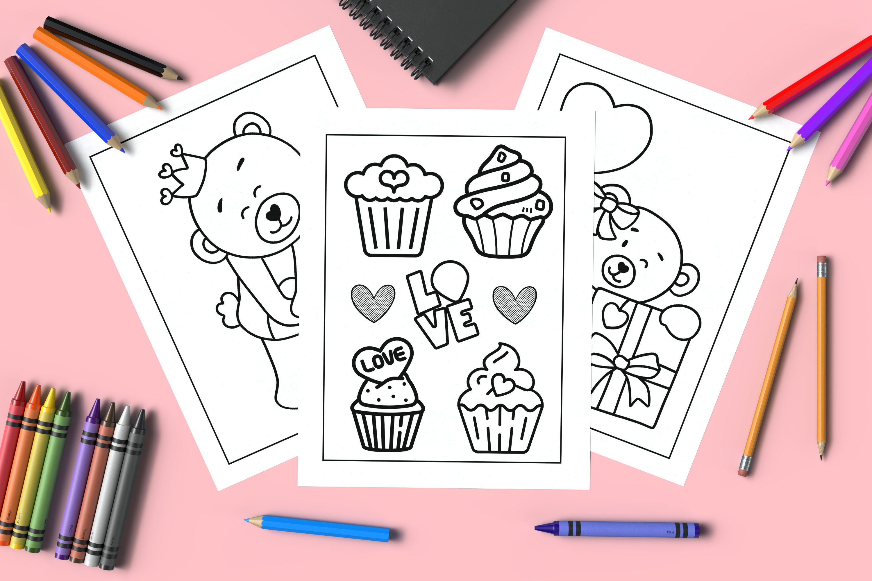Valentines Day Coloring Pages for Kids | Valentines Sheet | Valentines ...