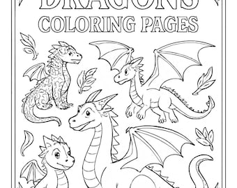 coloring pages free printable dragons
