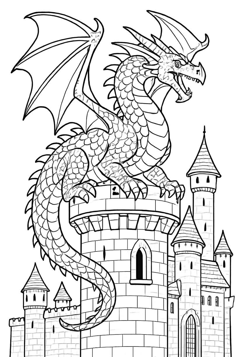 Fantasy Coloring Pages - Digital Download - 8 Printable Designs for ...
