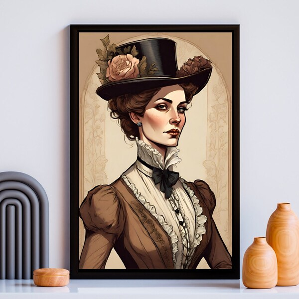 Victorian Lady Prints - Etsy