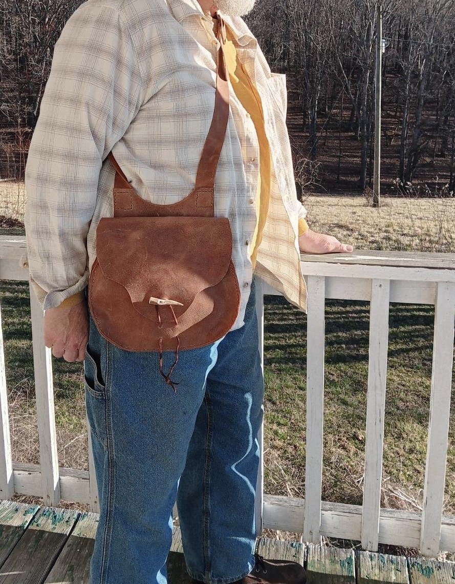 Leather Possibles Bag With Antler Clasp - Etsy