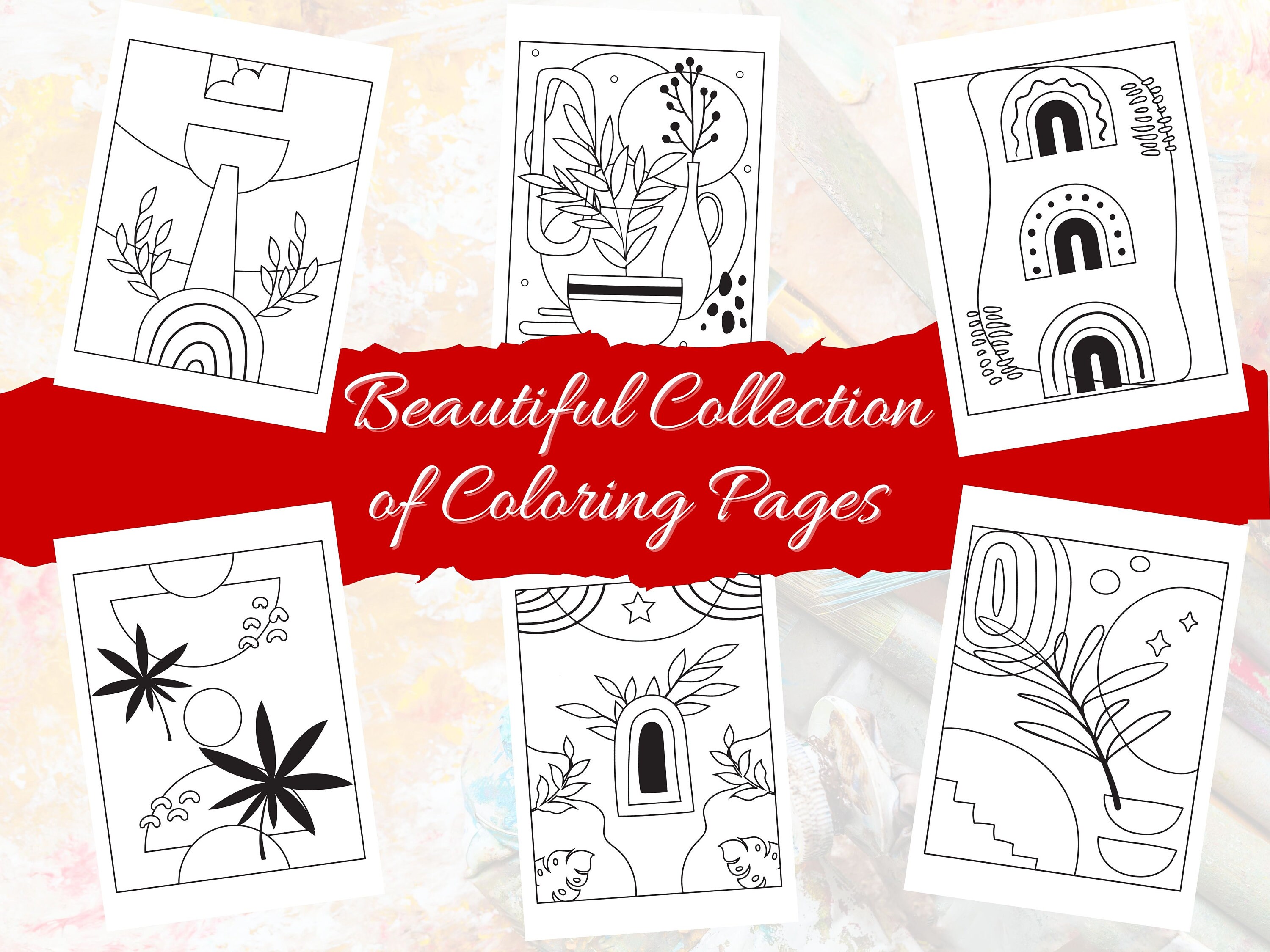 35 Minimalist Coloring Pages for Adults, Teens - Simple Coloring Pages ...