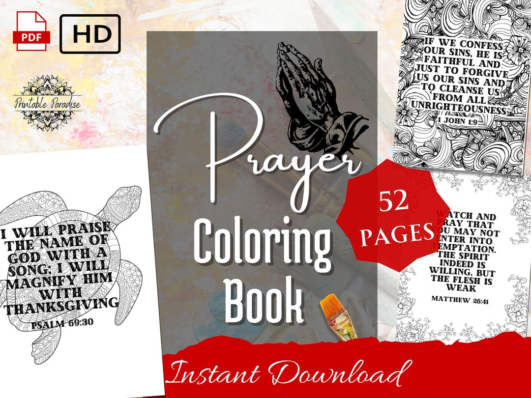 Prayer Coloring Bible Journaling | Devotional Verses Liturgical Colors ...