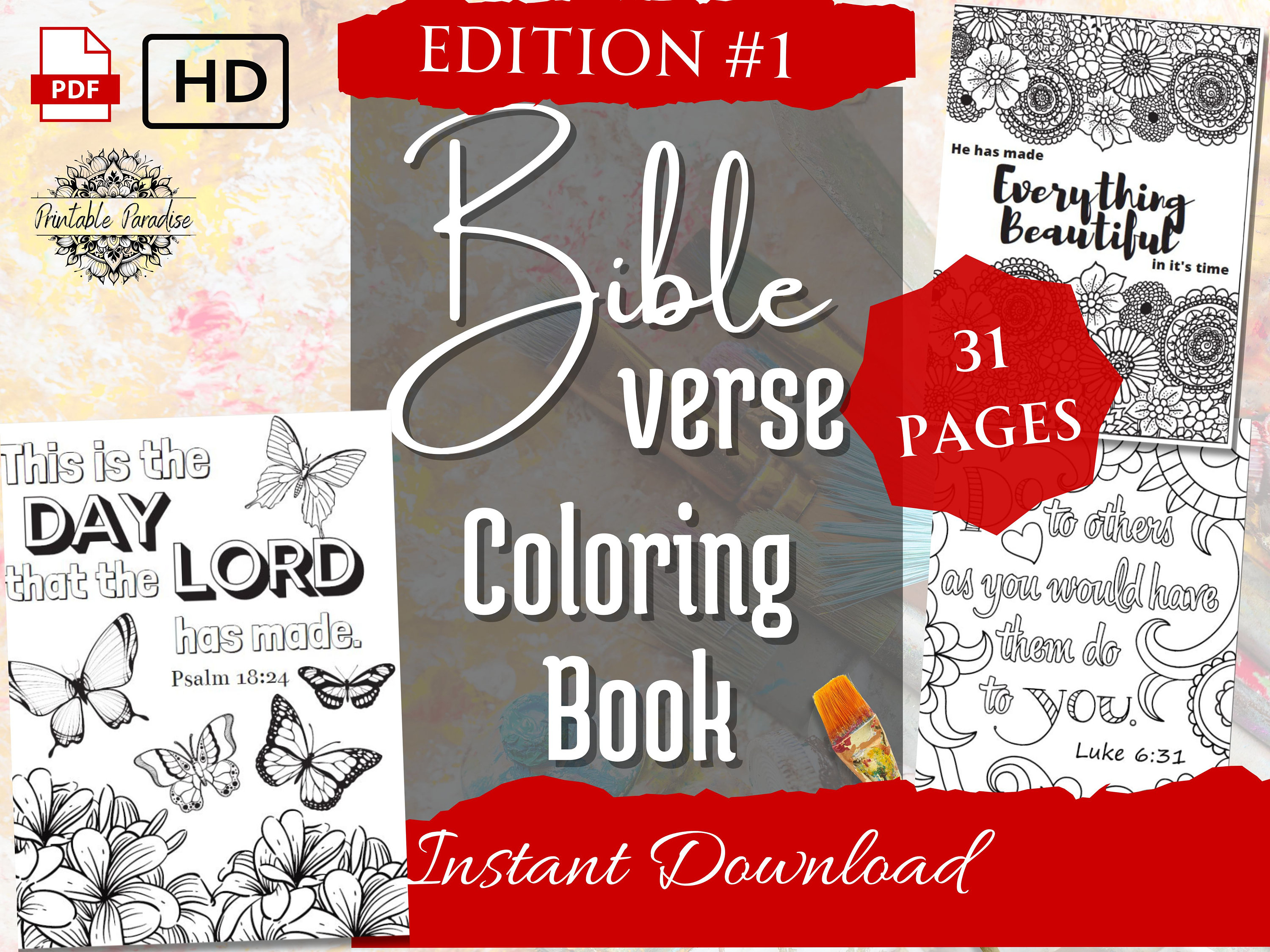 Bible Journaling Coloring 1 | Devotional Verses Liturgical Colors Book ...