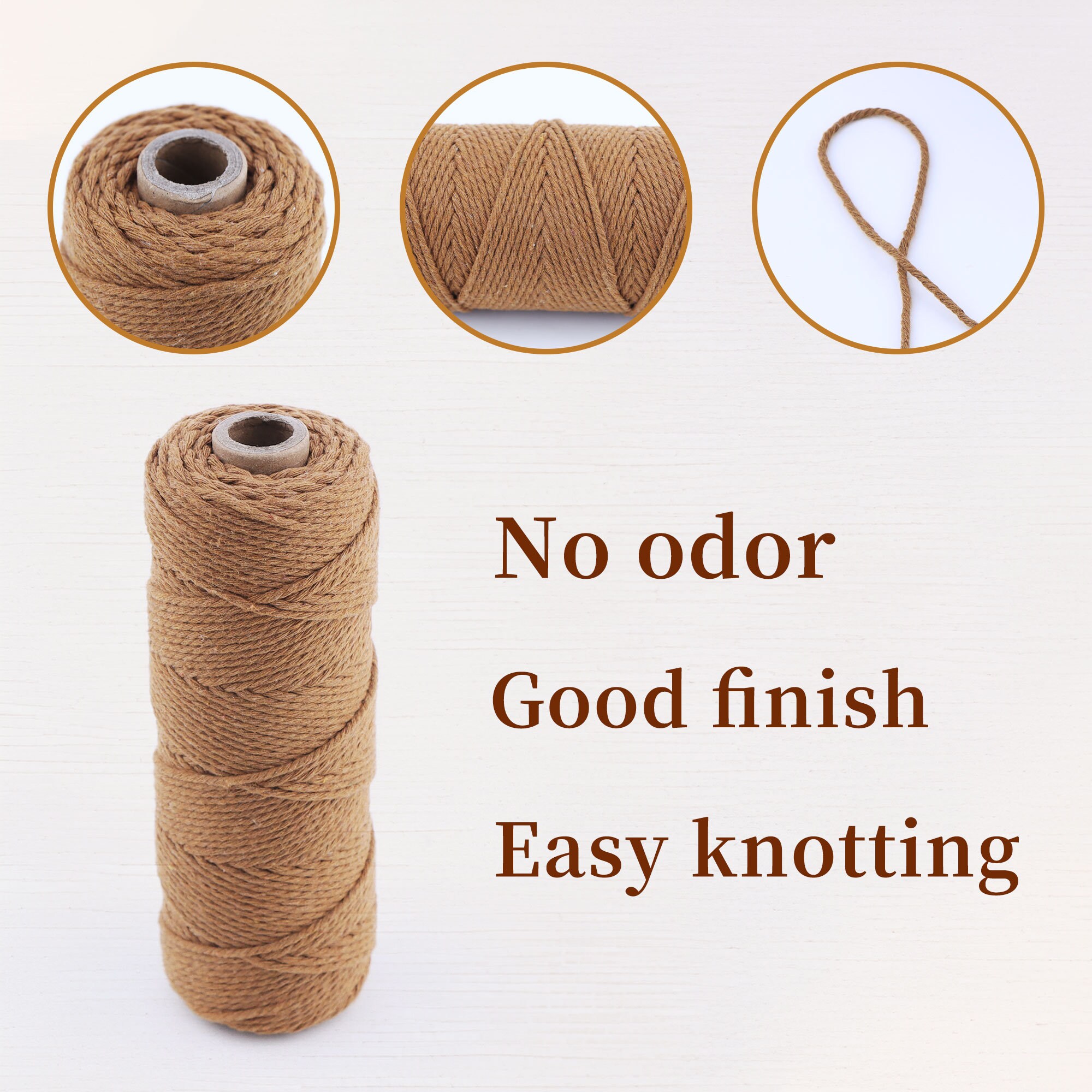 2mm Macrame String-bulk Discount-triple Strand Twisted-diy Macrame Weaving-coloured Macrame Cord ...