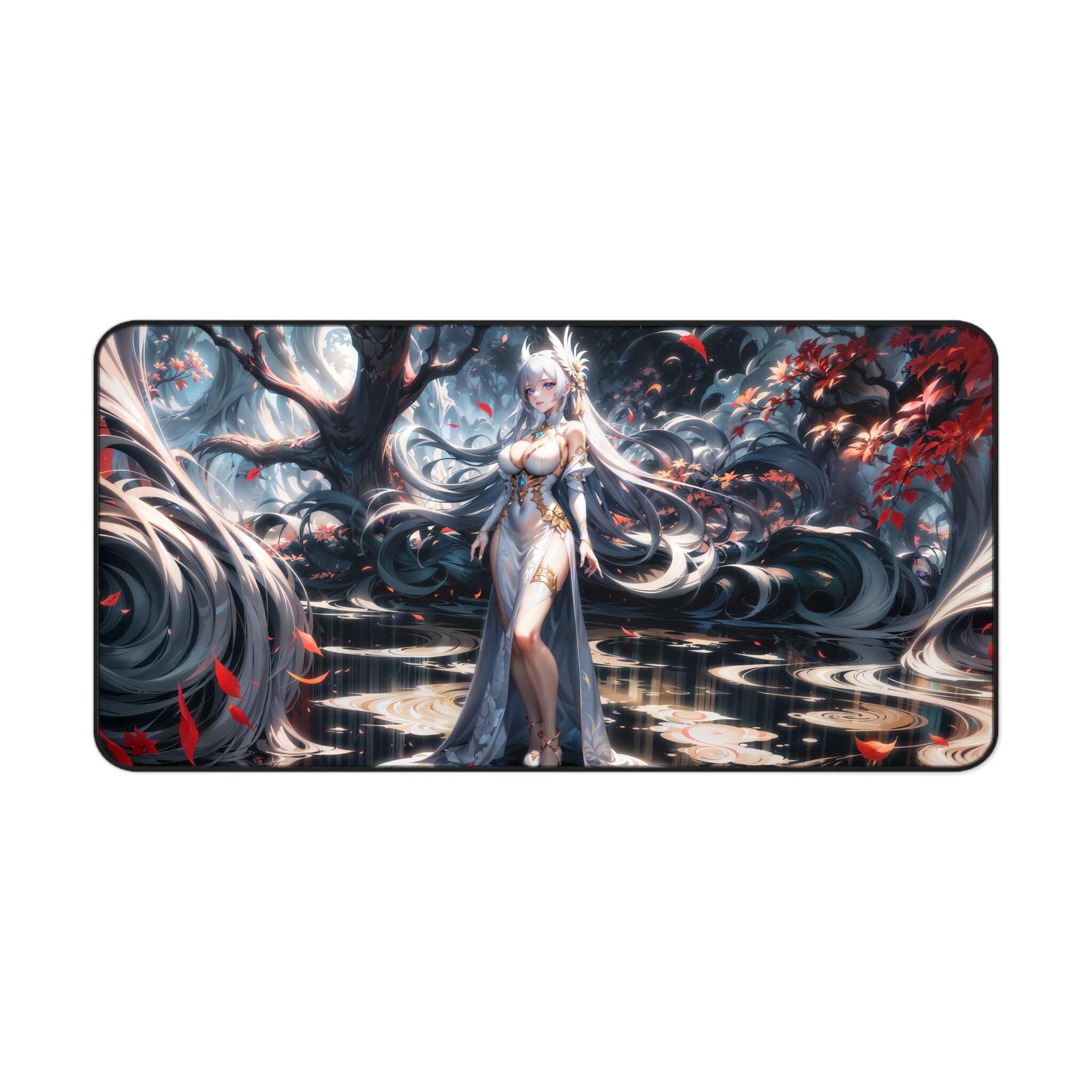 XXL Gaming Mousepad Anime Waifu Kawaii Cute Girl Scifi Fantasy Mousepad ...