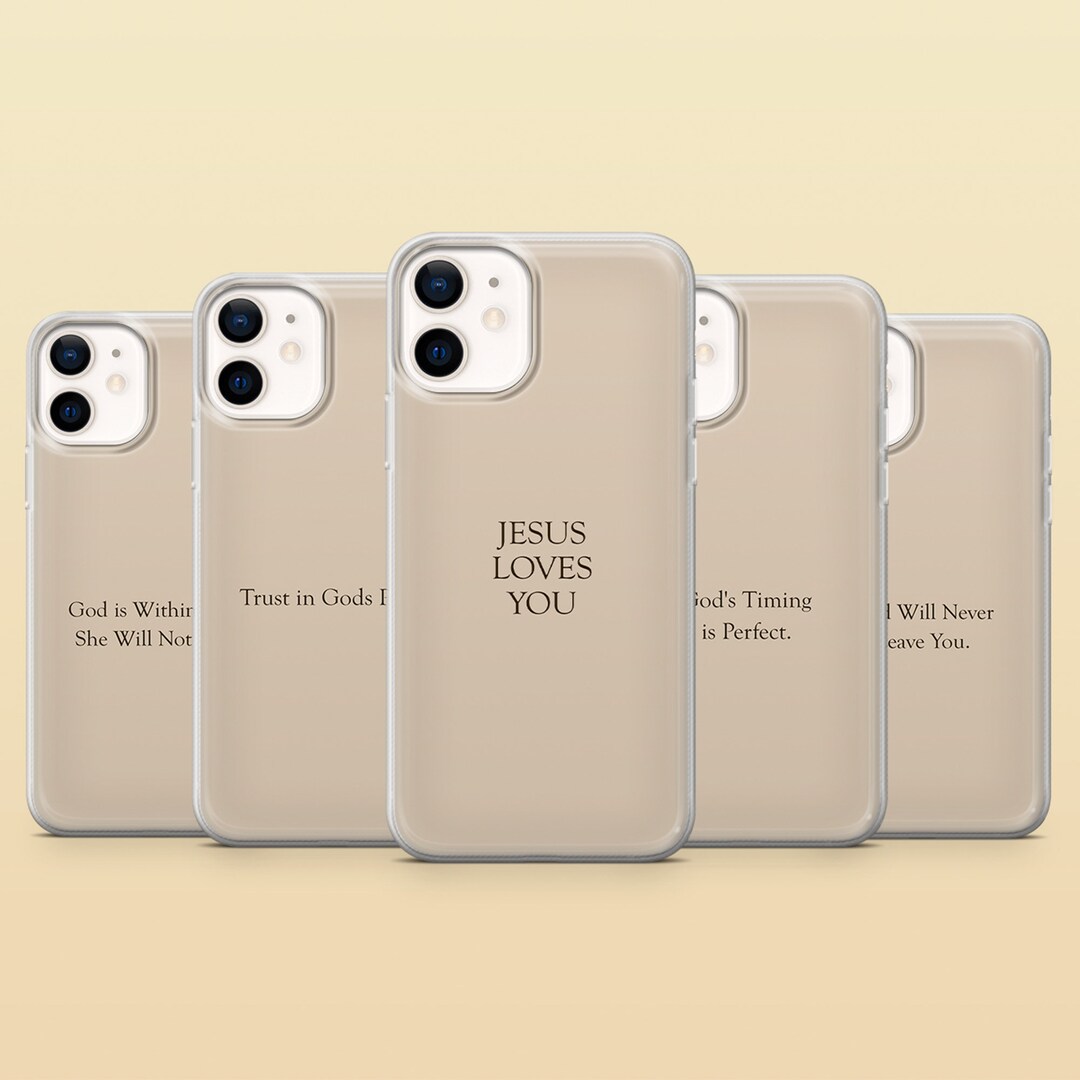 Christian Phone Case Bible Verse Jesus Cover for iPhone 17pro, 16e, 15 ...