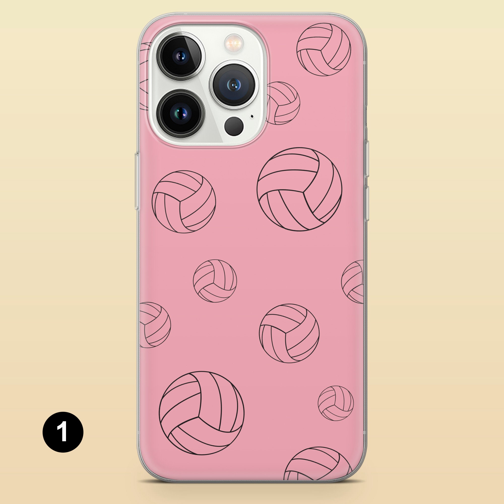 Volleyball Phone Case Team Sports Cover for iPhone 15, 14, 13, 12, 11 ...