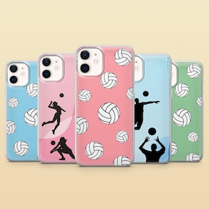 Volleyball Phone Case Team Sports Cover for iPhone 17pro, 16e, 15, 14 ...