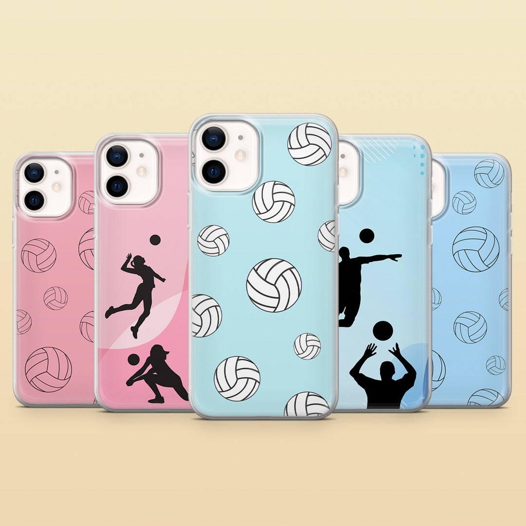 Volleyball Phone Case Team Sports Cover for iPhone 15, 14, 13, 12, 11 ...