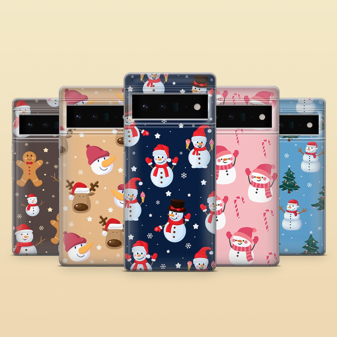 Snowman Phone Case Christmas Winter Cover for Google Pixel 8A, 8pro ...