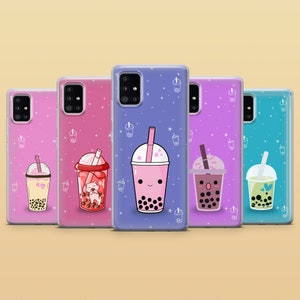 Boba Phone Case Bubble Tea Girly Cute Cover for iPhone 15, 14, 13, 12 ...
