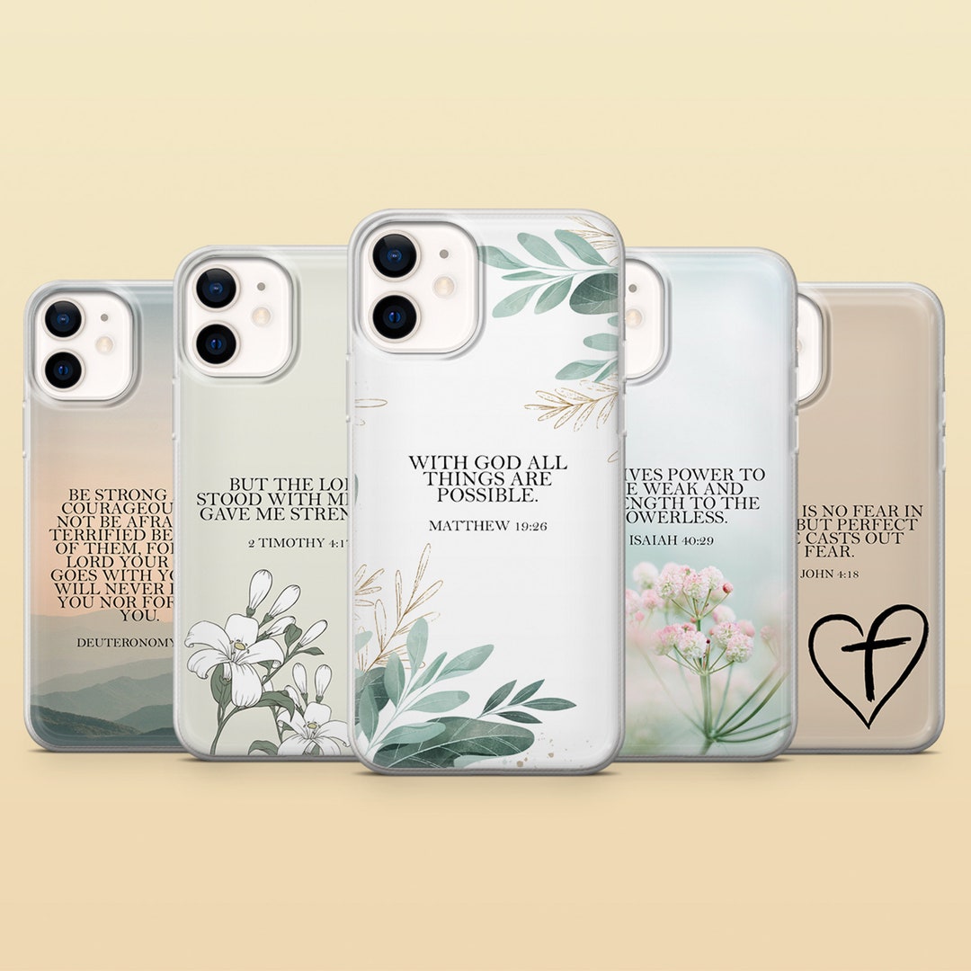 Christian Phone Case Bible Verse Jesus Cover for iPhone 17pro, 16e, 15 ...