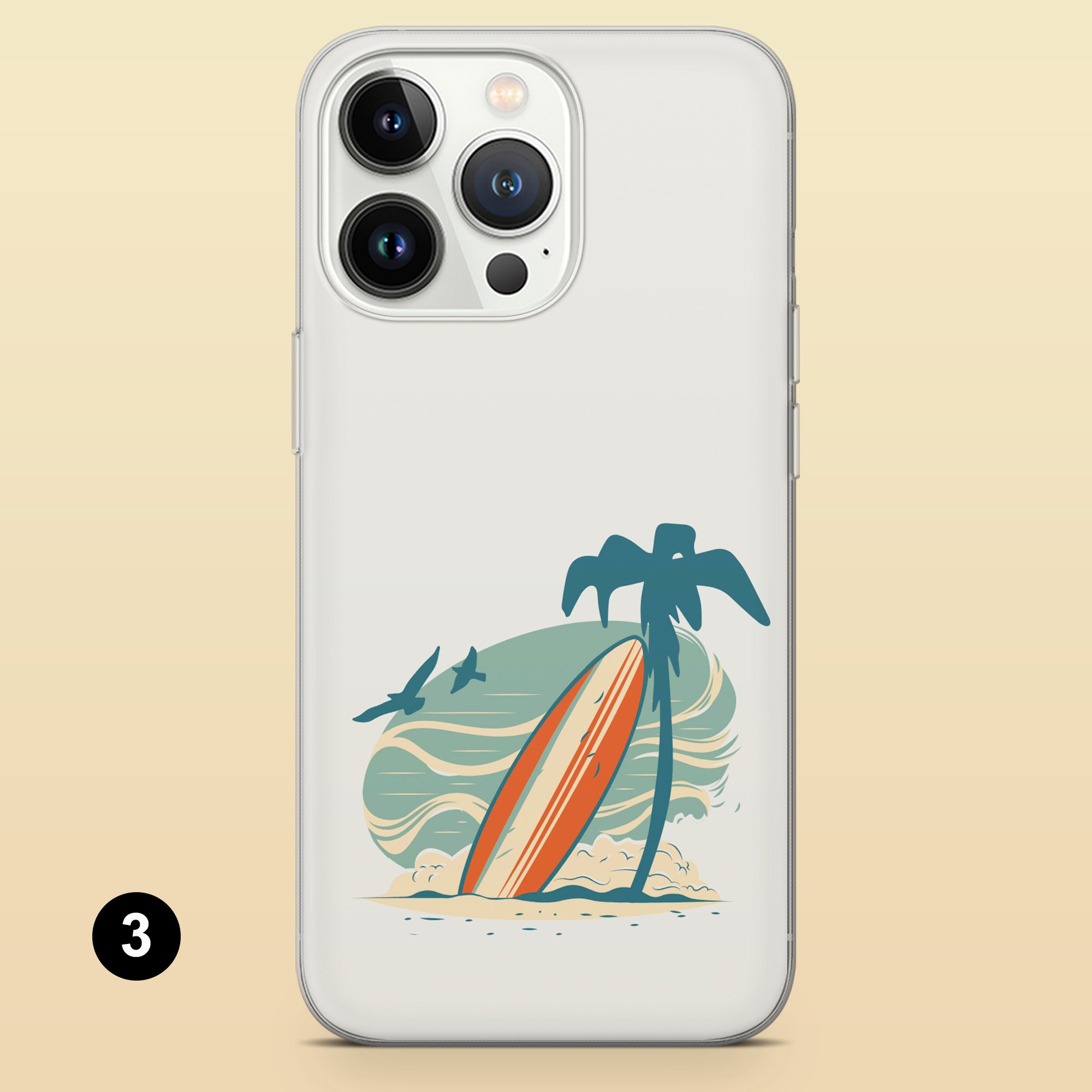 Surf Phone Case Surfing Beach Cover for iPhone 15, 14, 13, 12, 11 ...