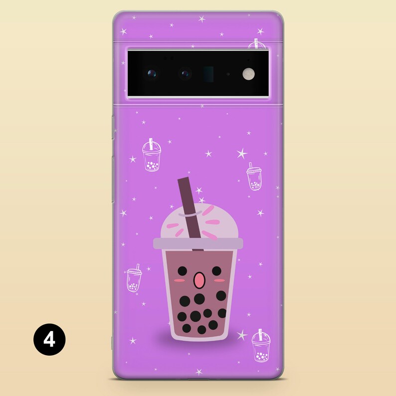 Bubble Tea Phone Case Cute Boba Cover for Google Pixel 9pro XL, 9A, 8A ...