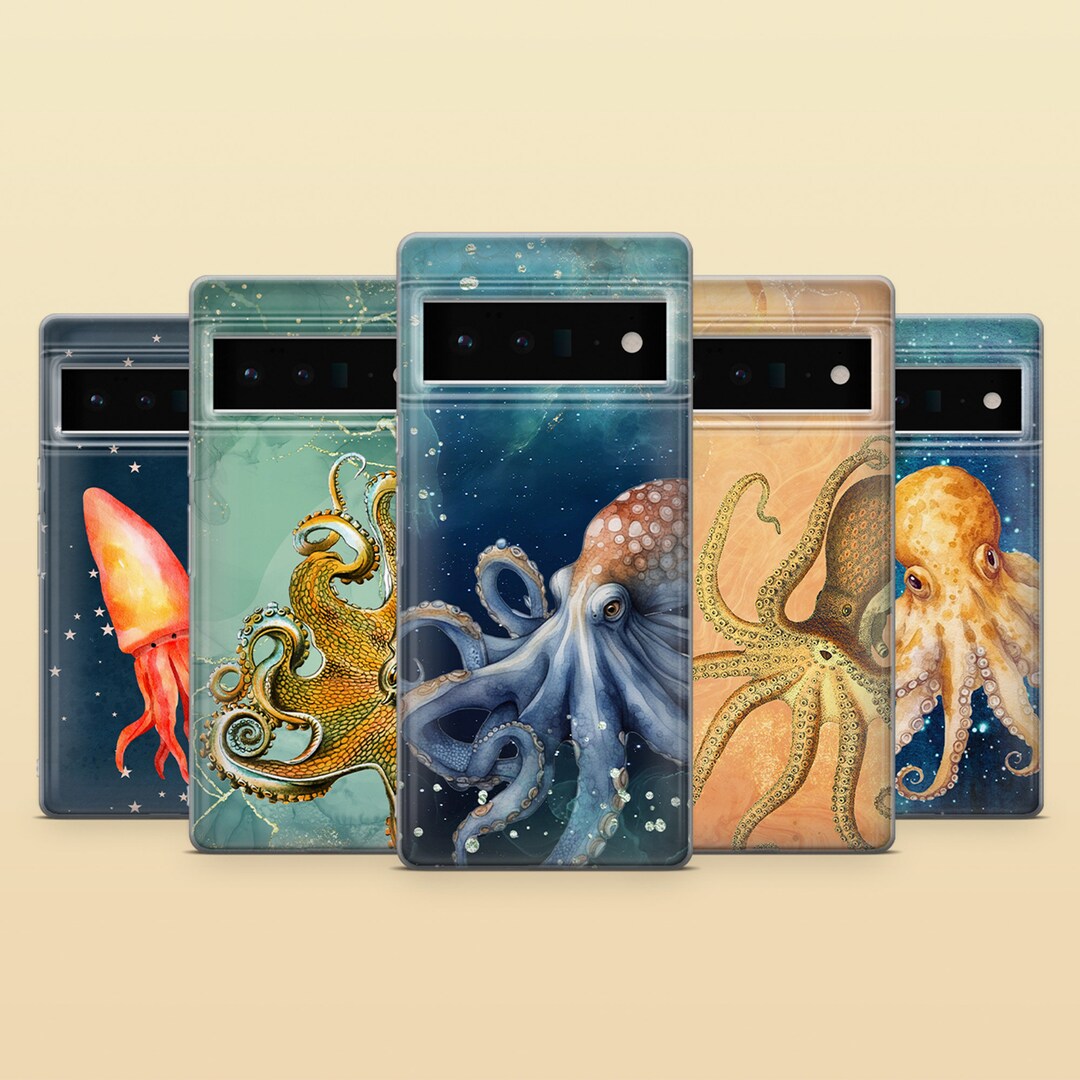 Octopus Phone Case Marine Life Cover for Google Pixel 9pro XL, 9A, 8A ...
