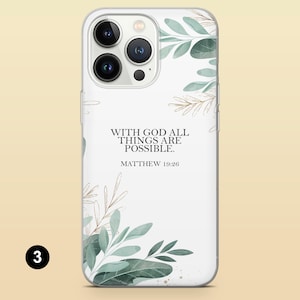 Christian Phone Case Bible Verse Jesus Cover for iPhone 17pro, 16e, 15 ...