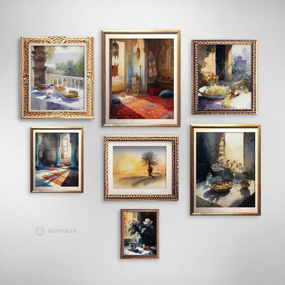 Islamic Vintage Watercolor Bundle | Printable | Islamic Poster ...