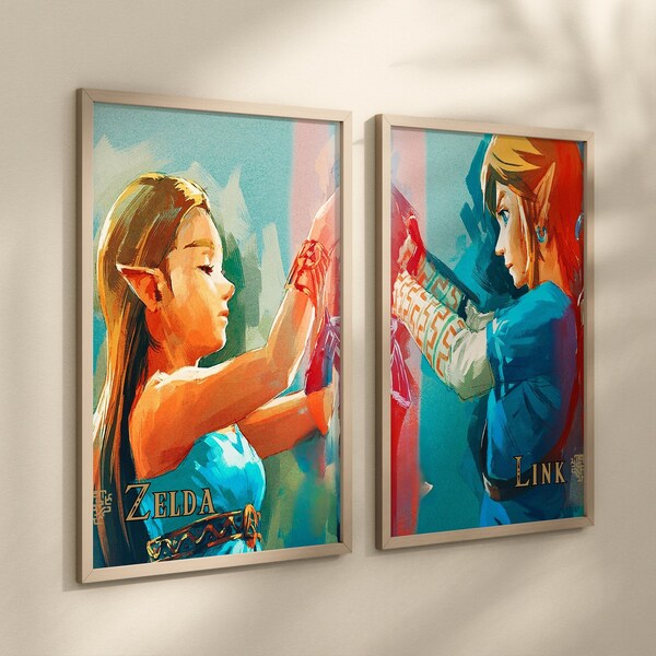 Zelda Poster Framed - Etsy