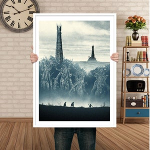 Lord of the Rings Poster 3 Set Framed Art / Canvas / Art Prints Trilogy ...