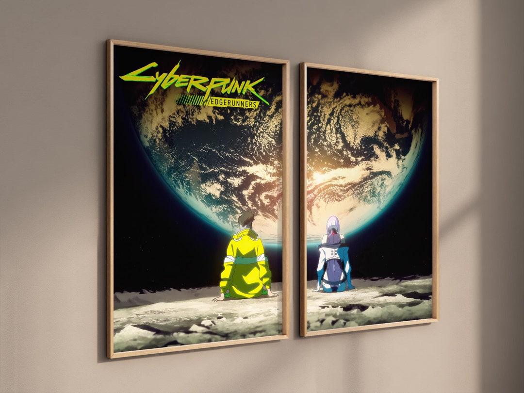 Cyberpunk Art Set of 2 Framed / Unframed / Canvas Wall Art, Cyberpunk ...