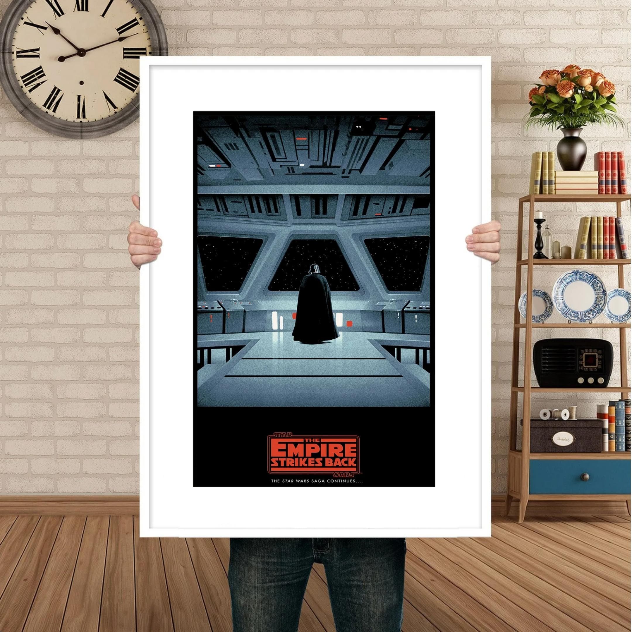 Star Wars Art Set Of 3 Framed Trilogy Poster, Rare Movie Posters, Star ...