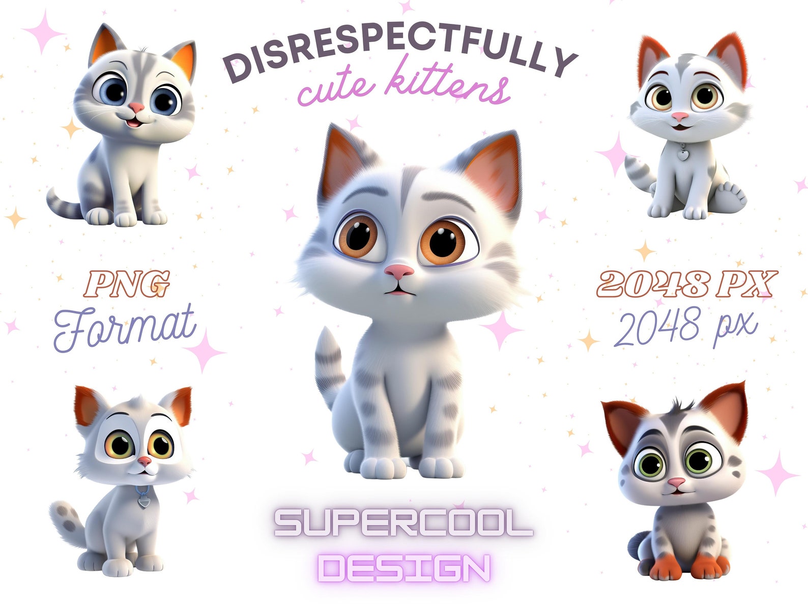 Cat Clipart Png Cat Clipart Bundle Cat Clip Art Cute Cats - Etsy