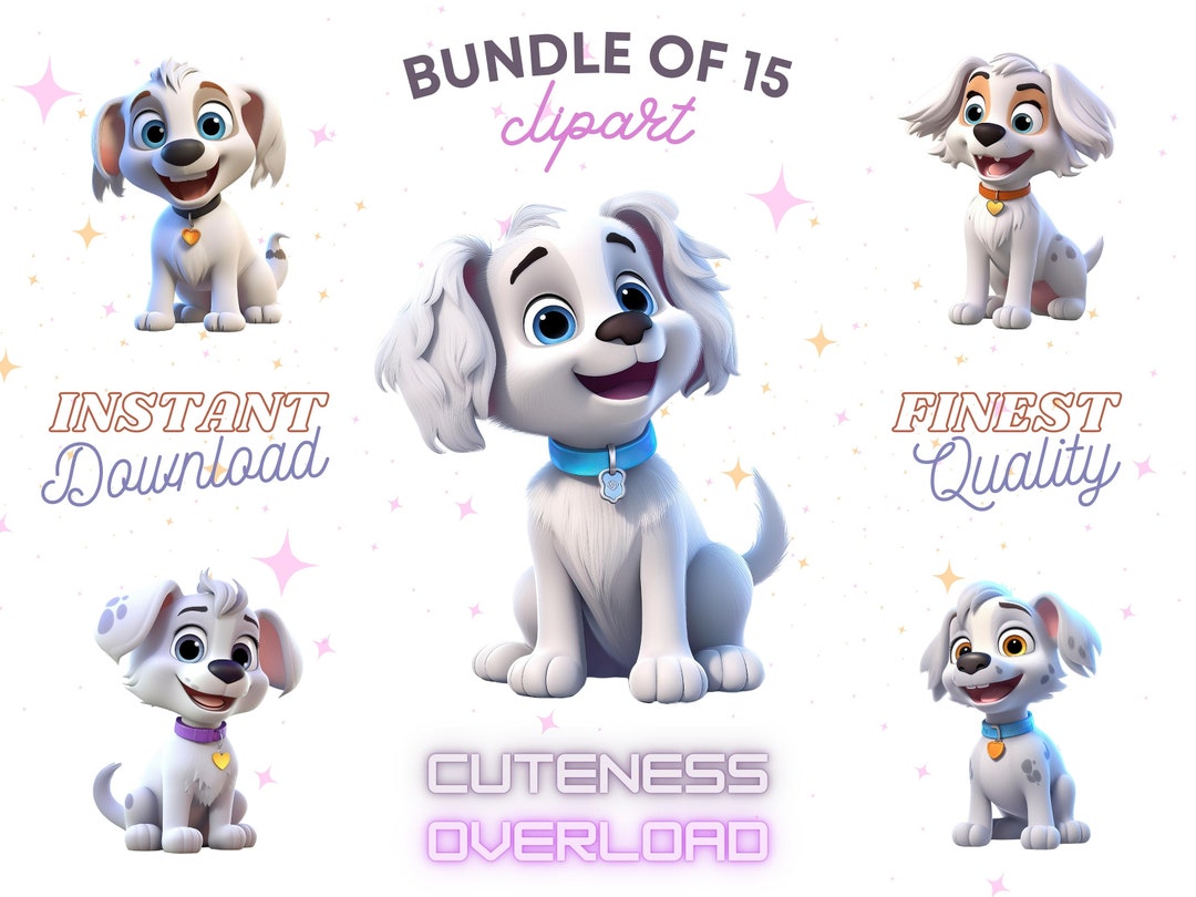 Cute Dogs, Clipart Dog, Dog Png Bundle, Clip Art Dogs, Clipart Puppy ...