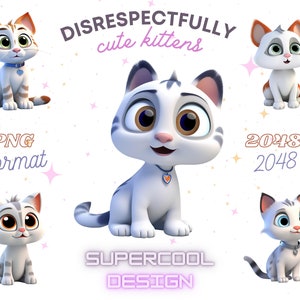 Cat Clipart Png Cat Clipart Bundle Cat Clip Art Cute Cats - Etsy