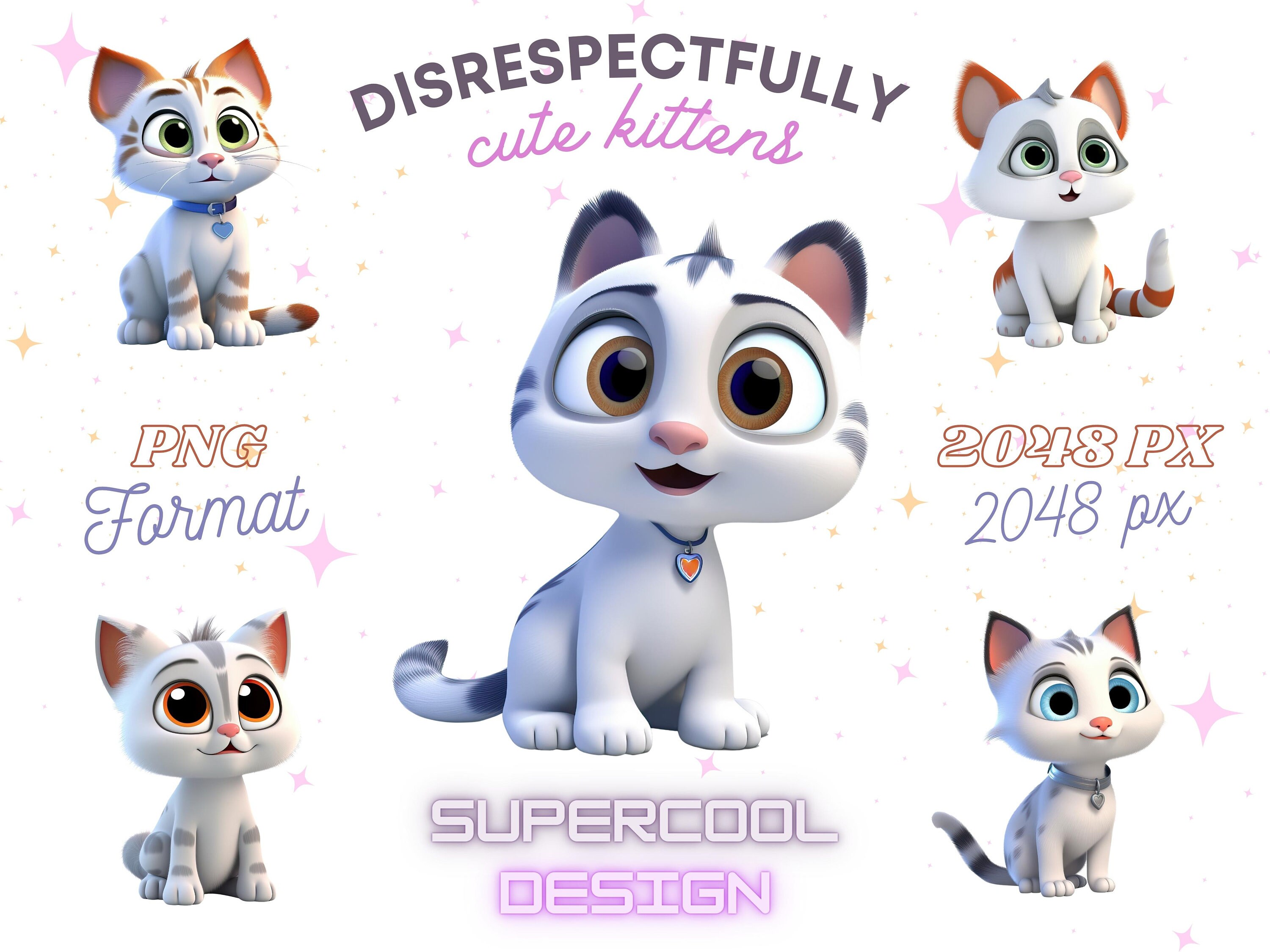 Cat Clipart Png Cat Clipart Bundle Cat Clip Art Cute Cats - Etsy