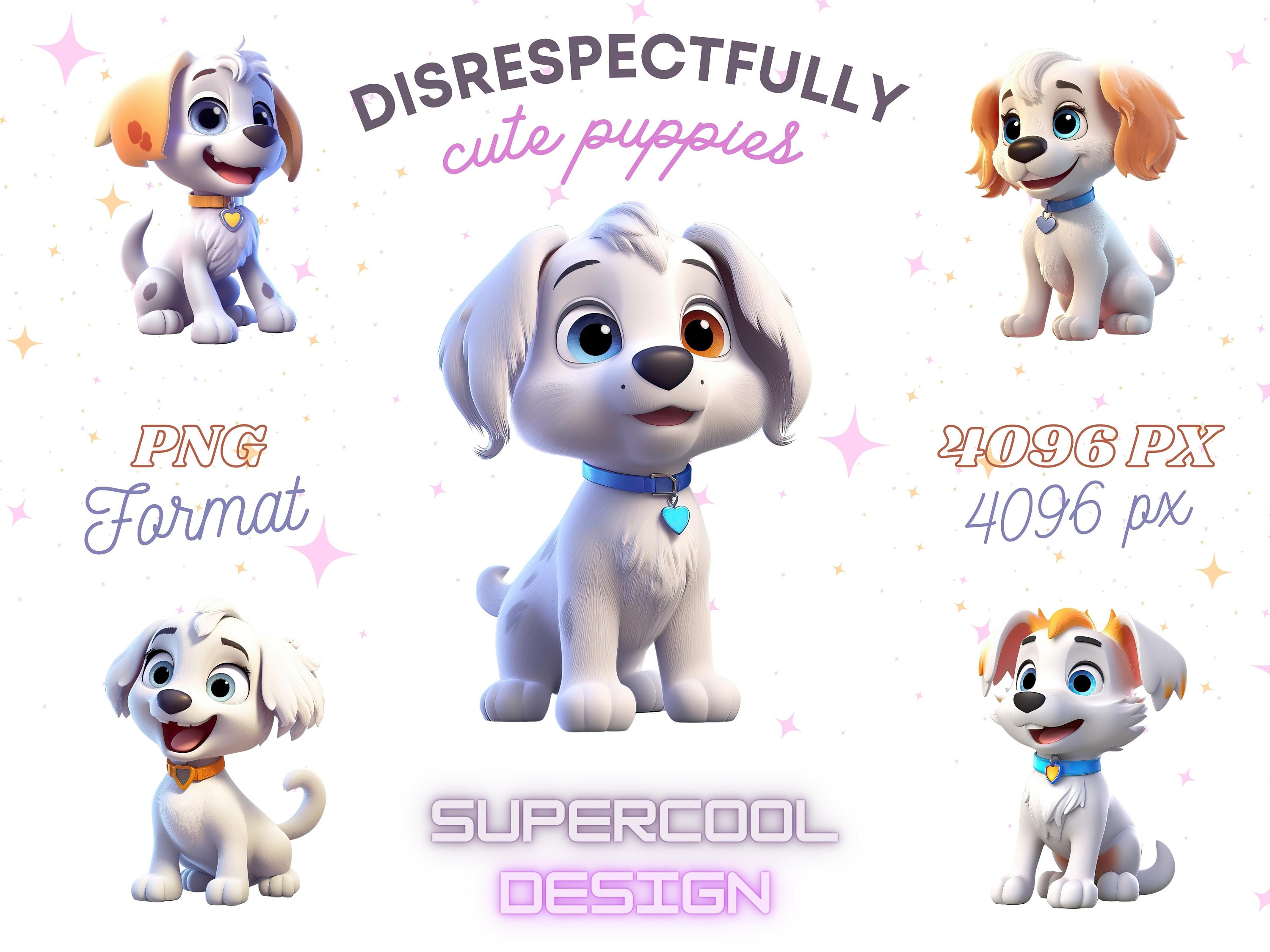 Cute Dogs, Clipart Dog, Dog Png Bundle, Clip Art Dogs, Clipart Puppy ...