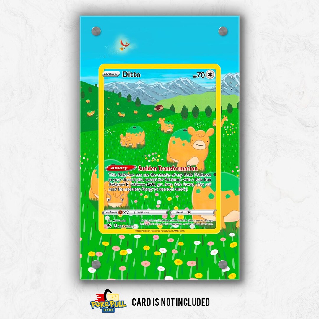 Ditto Pokémon Card Acrylic Display Case | Extended Artwork, GG22 - Etsy
