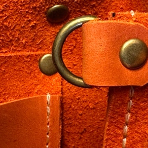 Authentic Rust Leather Rokstar Cross-body/handbag - Etsy