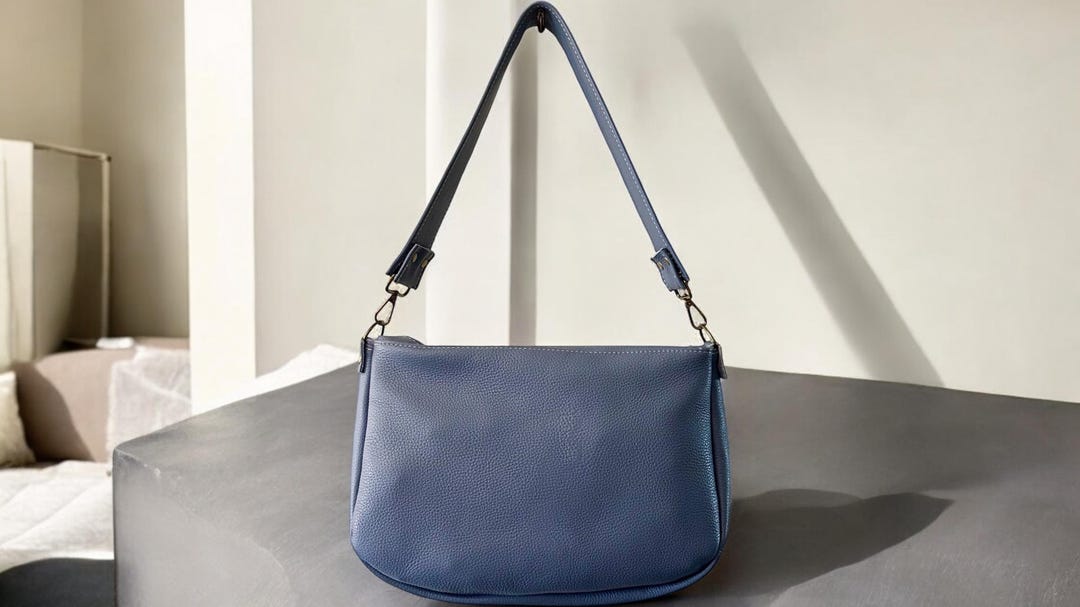 Vintage Zipper Periwinkle 1975 Boho Crossbody or Shoulder Bag Purse ...