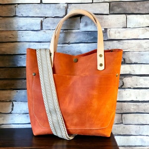 Authentic Rust Leather Rokstar Cross-body/handbag - Etsy