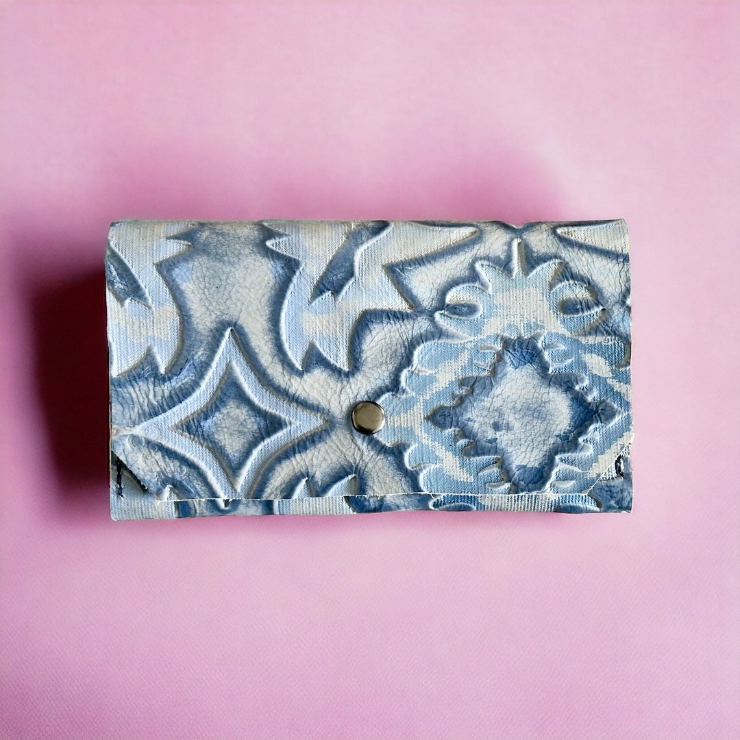 Authentic Embossed Leather Haddie Wallet - Etsy