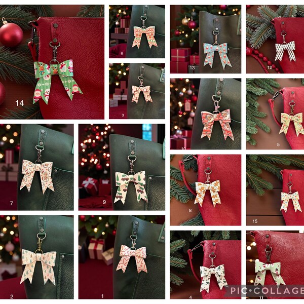 Leather Christmas Bow - Etsy