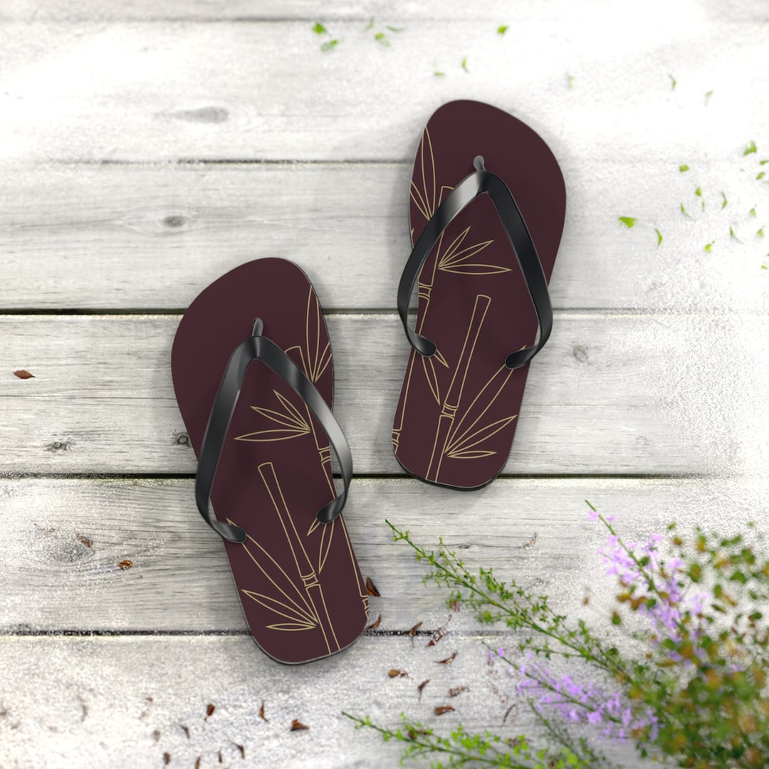 Flip Flops for Summer Summer Shoes Beach Sandals Maroon - Etsy