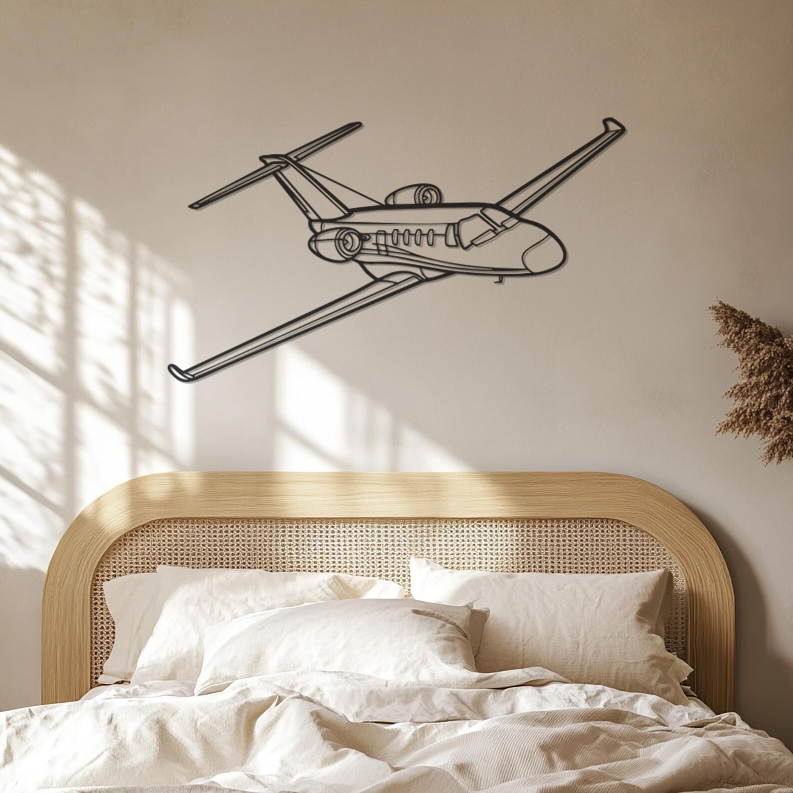 Airplane Wall Art, Private Jet Wall Decor, Aviation Metal Art, Pilot ...