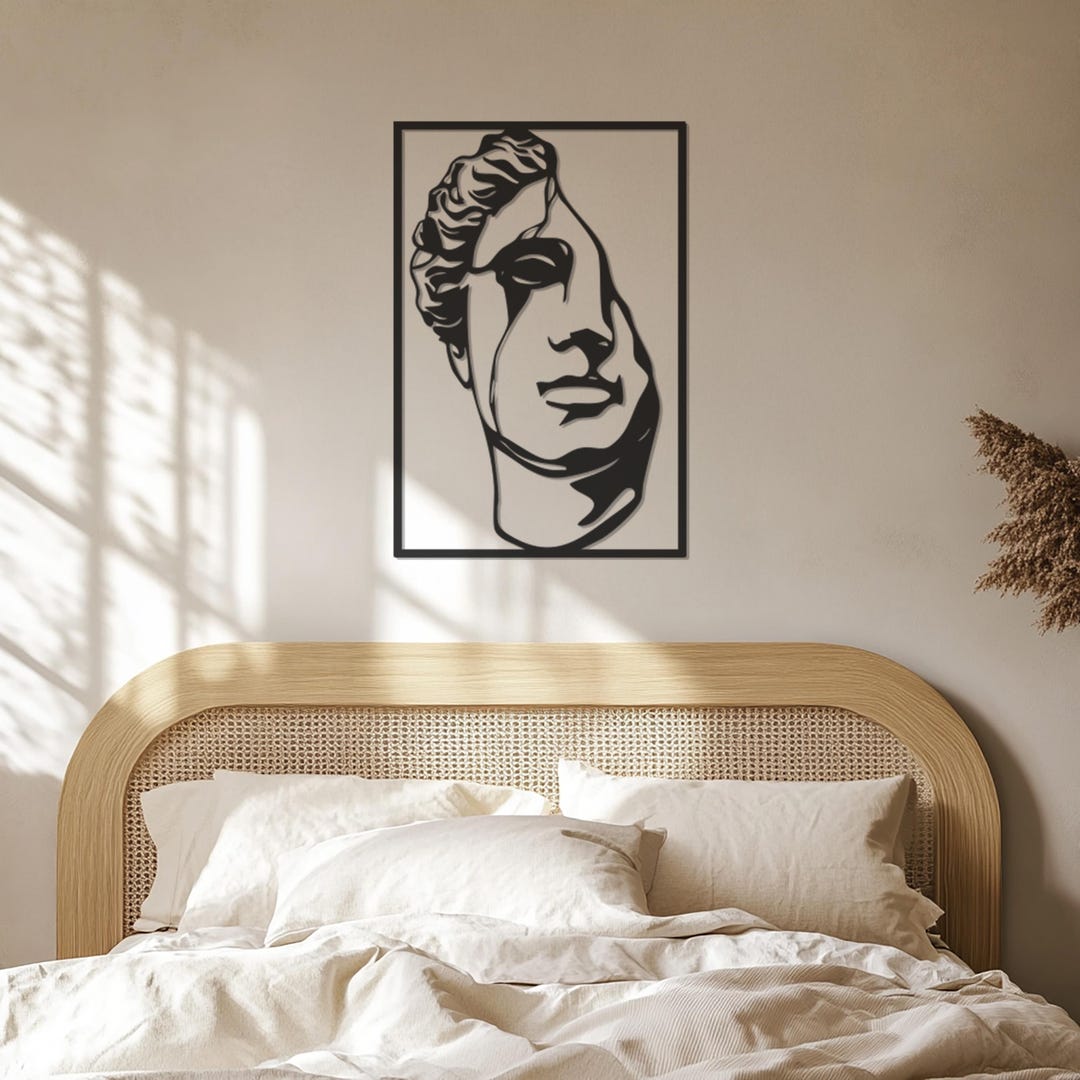Abstract Wall Art, Greek Myth, Unique Wall Hanging, Metal Wall Art, Mid ...