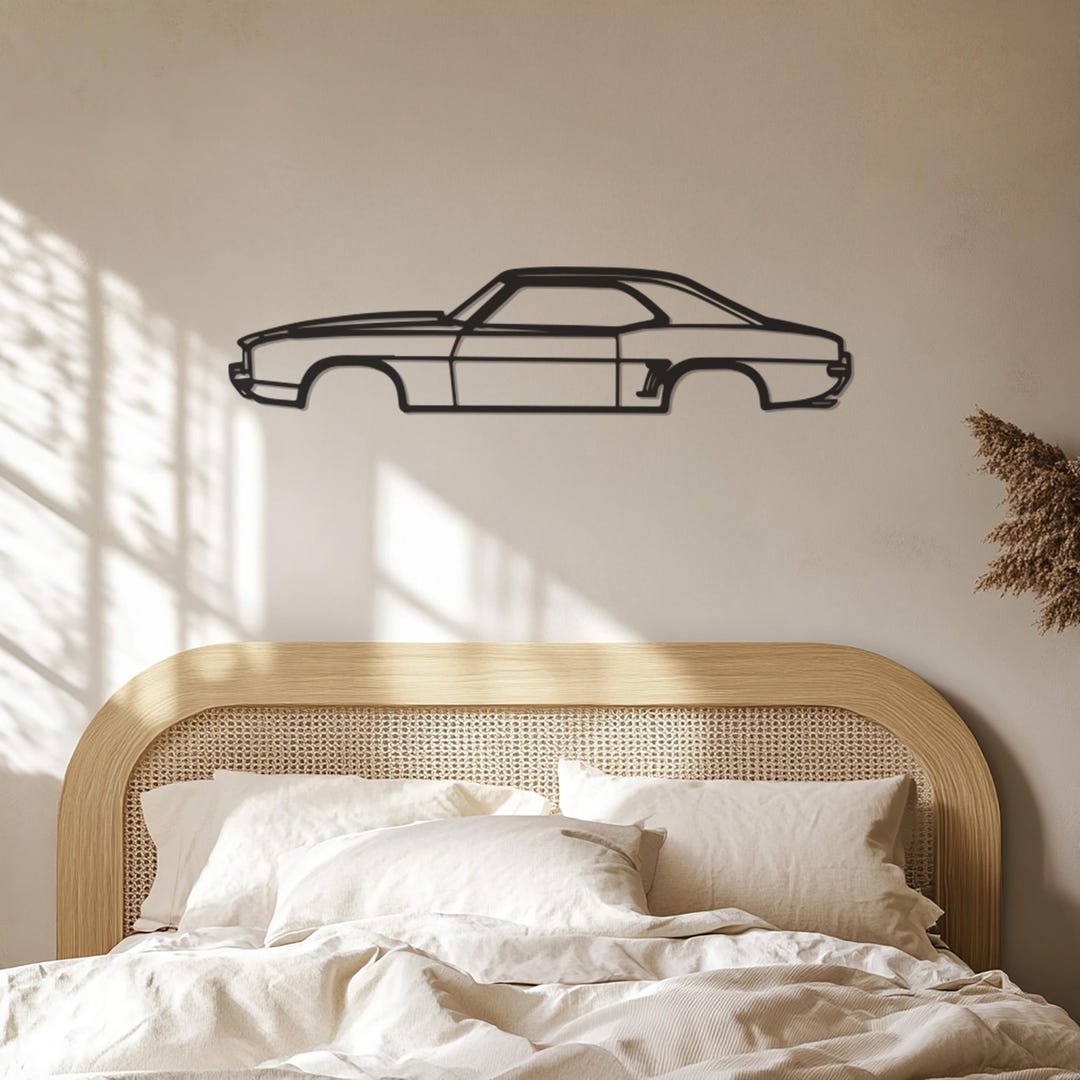 Classic Car Metal Wall Art – Vintage Car Silhouette Decor – Garage ...