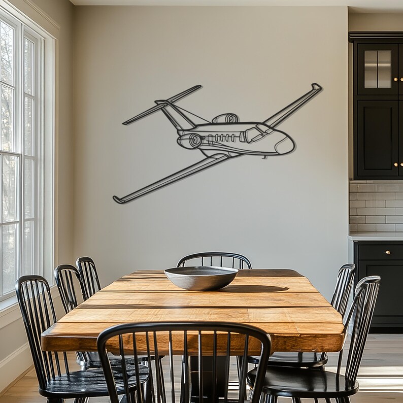 Airplane Wall Art, Private Jet Wall Decor, Aviation Metal Art, Pilot ...