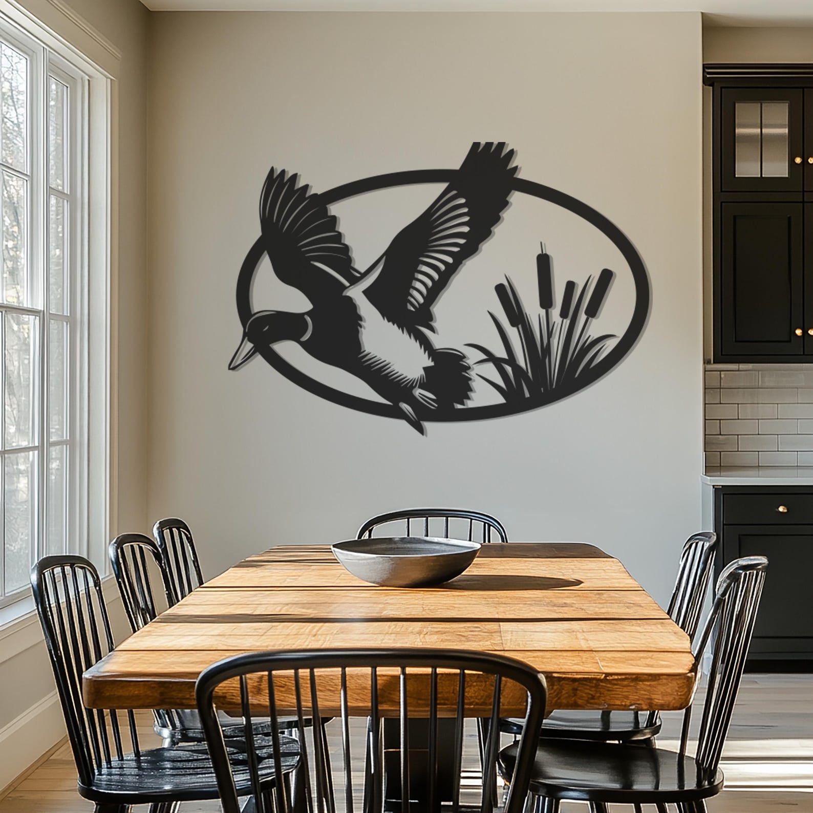 Duck Wall Art, Wildlife Decor, Metal Wall Hanging, Duck Artwork ...
