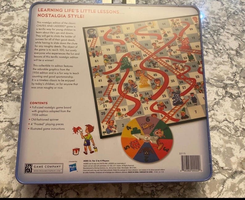 Chutes and Ladders Board Game - Etsy