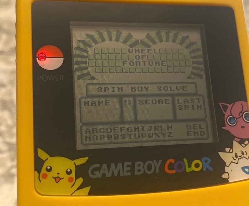 Wheel of Fortune for Nintendo Gameboy - Etsy