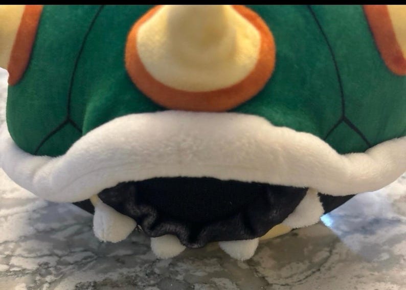 Super Mario Bros Bowser Shell Plush - Etsy