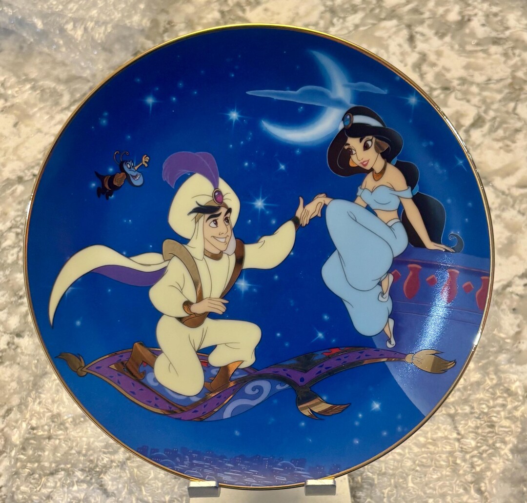 Bee Yourself Disney Aladdin Plate - Etsy