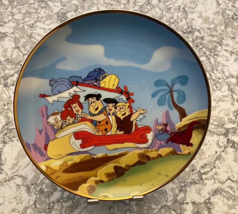 The Flintstones Limited Edition Plate 1992 - Etsy